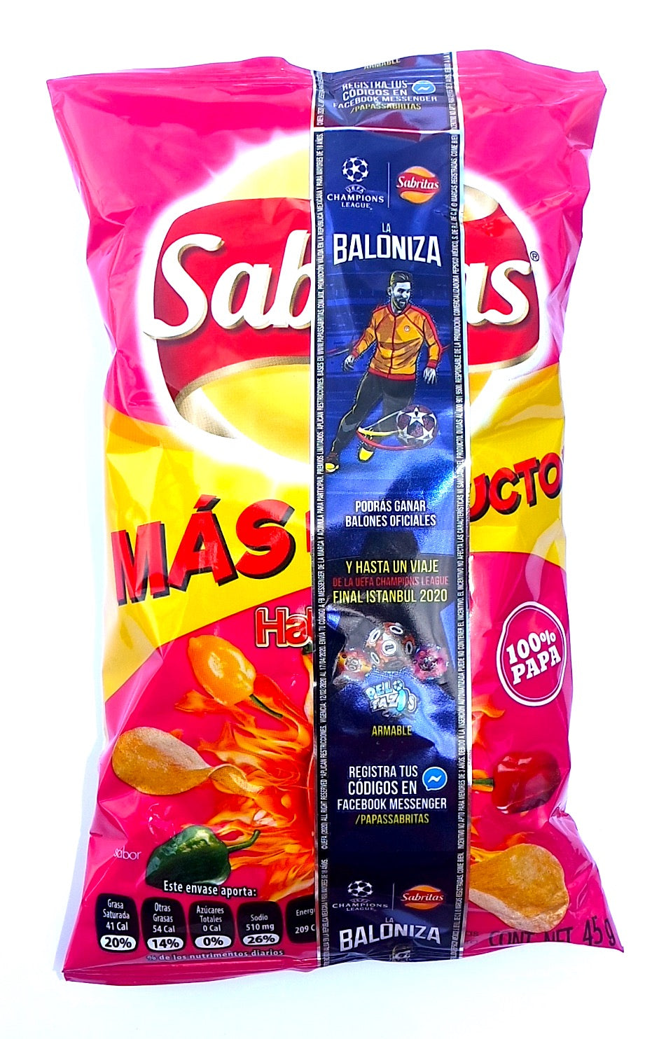 Sabritas Habanero 45g | Spicy Mexican Chips | Sabritas Mexicanas – Sol ...